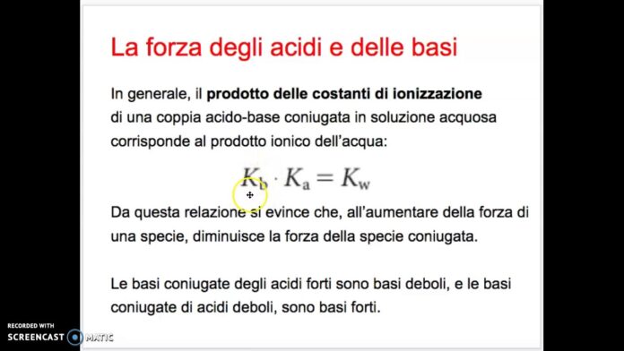 L’importanza della forza degli acidi e delle basi coniugate nella chimica